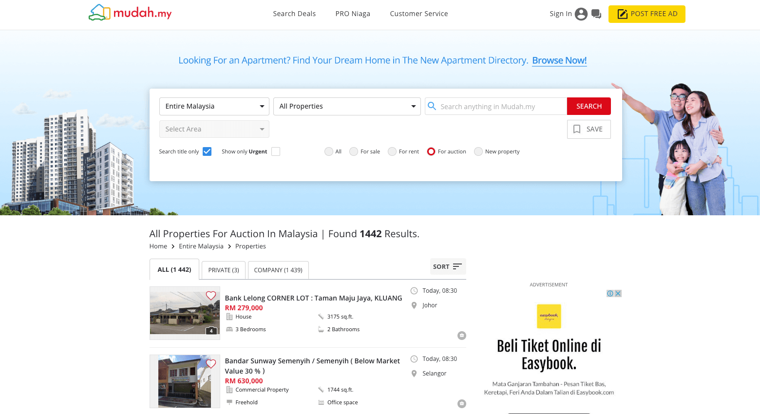 Top 5 Websites to Buy Lelong Property in Malaysia - HousingWatch